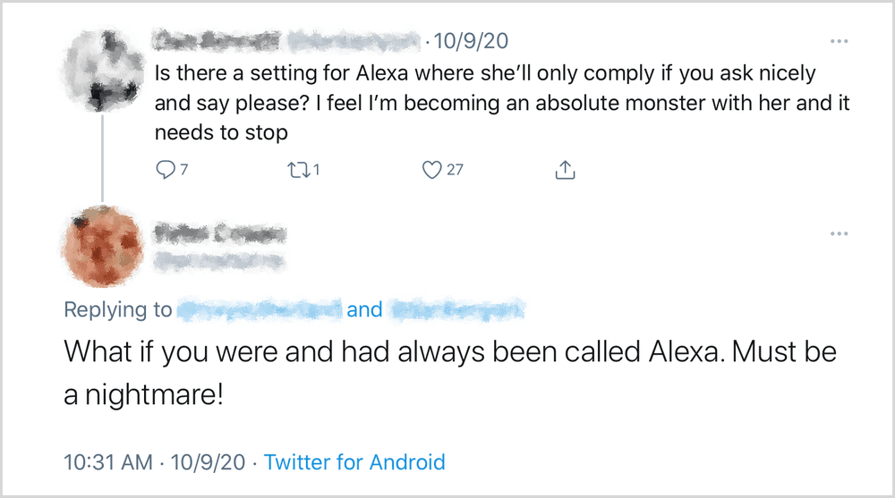 People yelling at "Alexa" is the new Noise Pollution — I Am Alexa Alliance