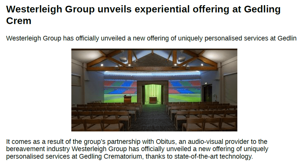 Experiential funerals with Obitus — Obitus