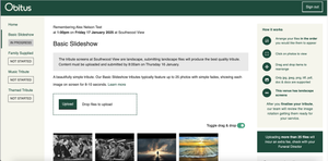 Uploading Media for Your Obitus Tribute — Obitus