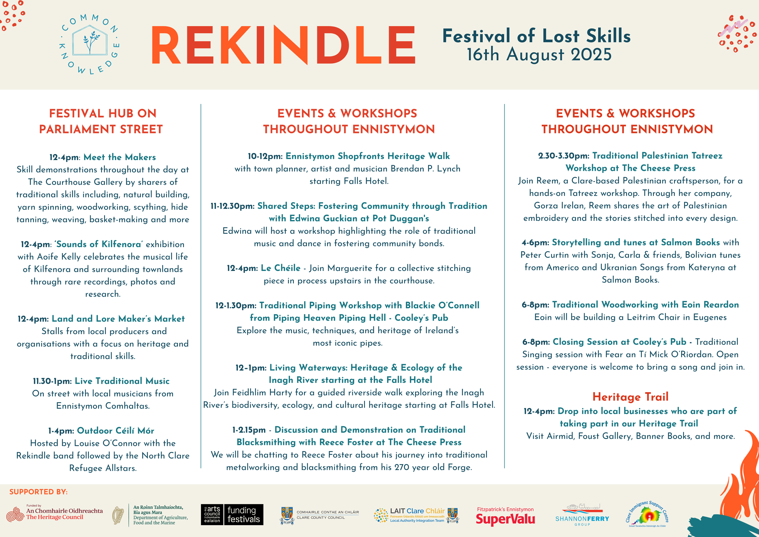 REKINDLE Festival of Lost Skills — The Common Knowledge Centre