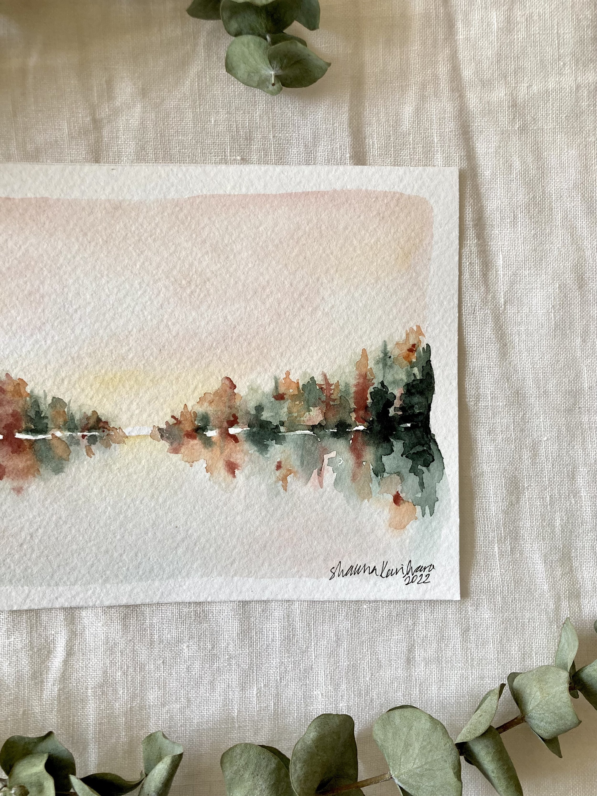 Yearning Original Watercolor Painting | Fine Art Giclee Print | Tree ...
