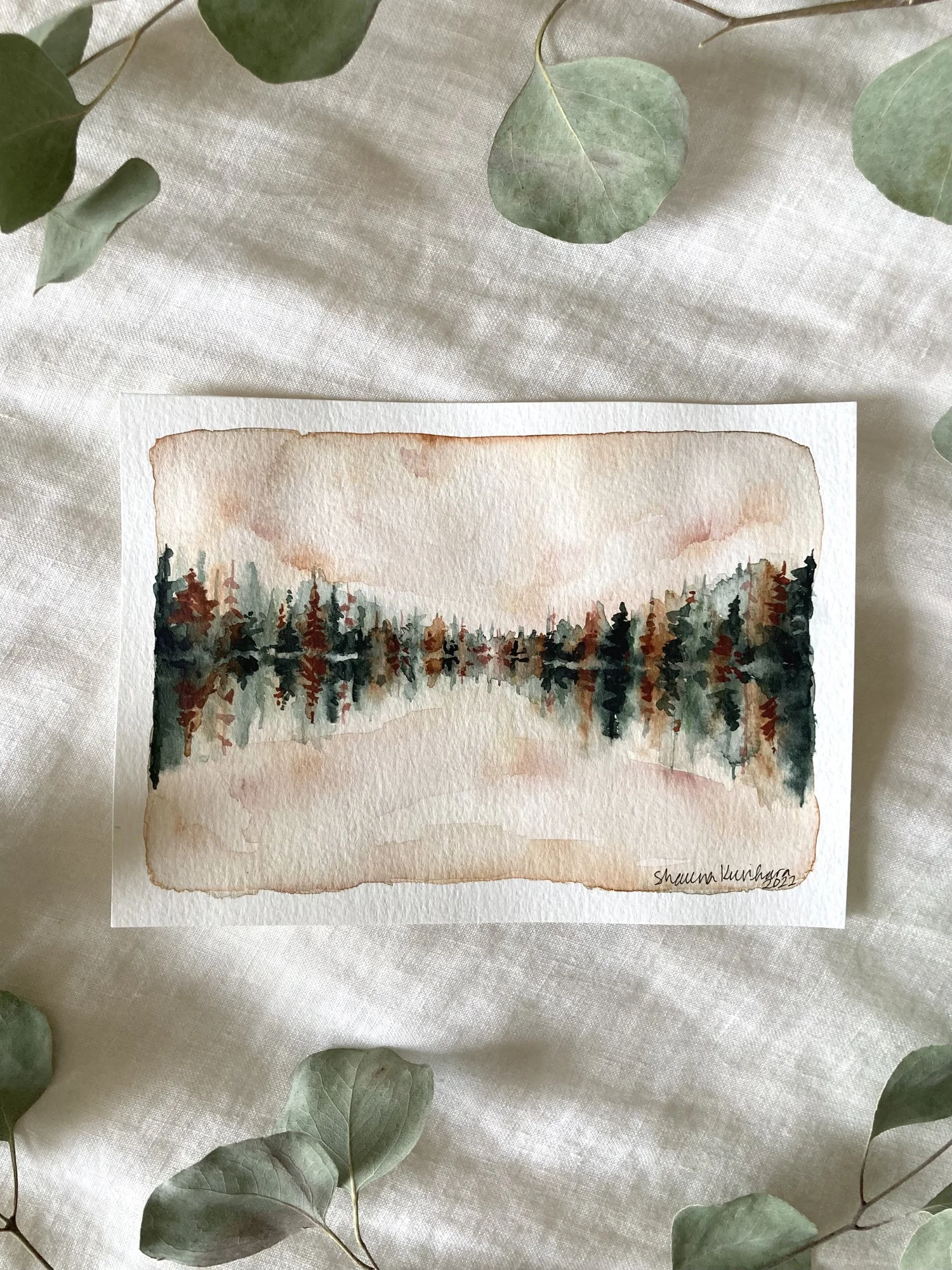 Yearning Original Watercolor Painting | Fine Art Giclee Print | Tree ...