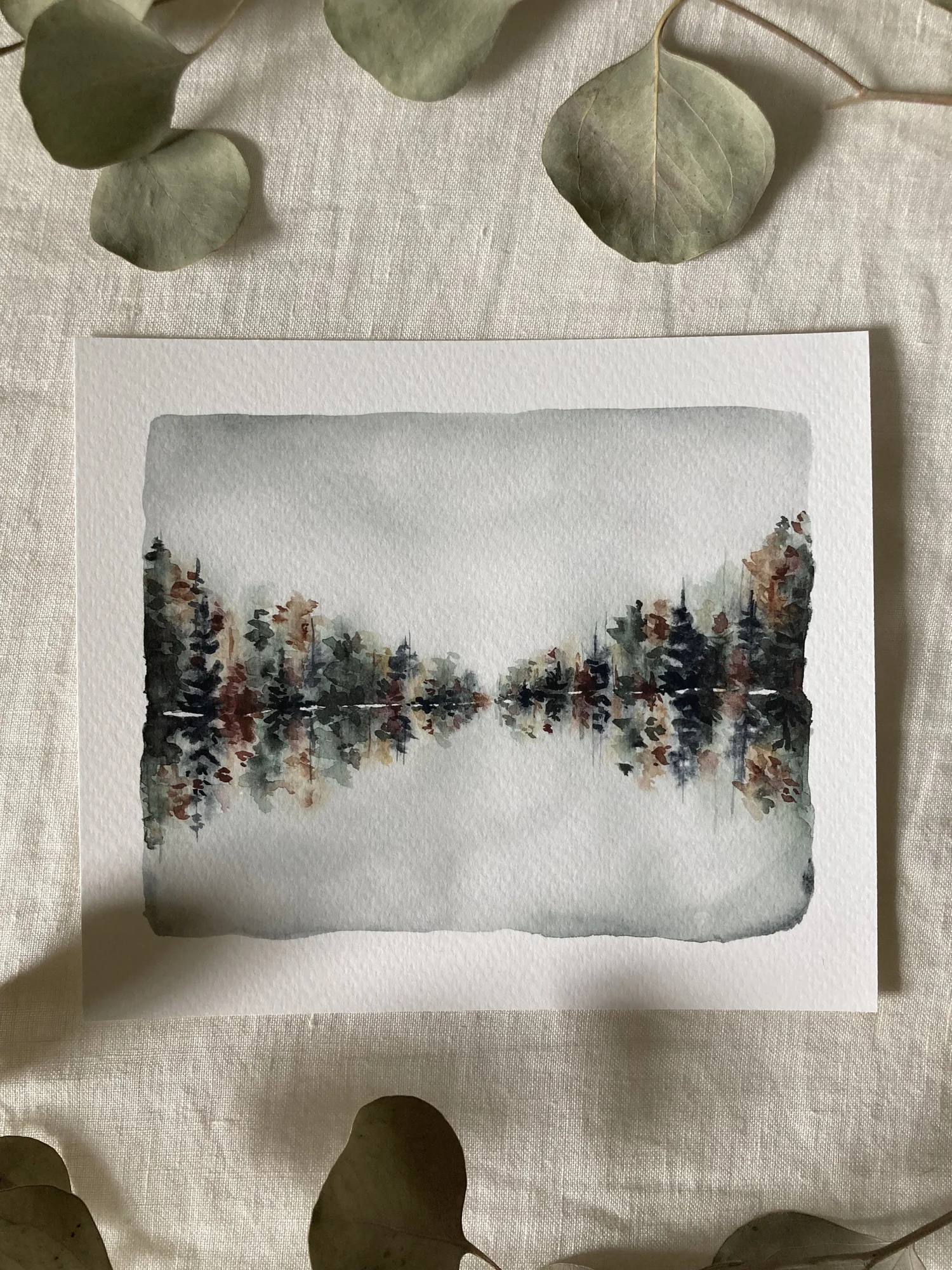 Yearning Original Watercolor Painting | Fine Art Giclee Print | Tree ...