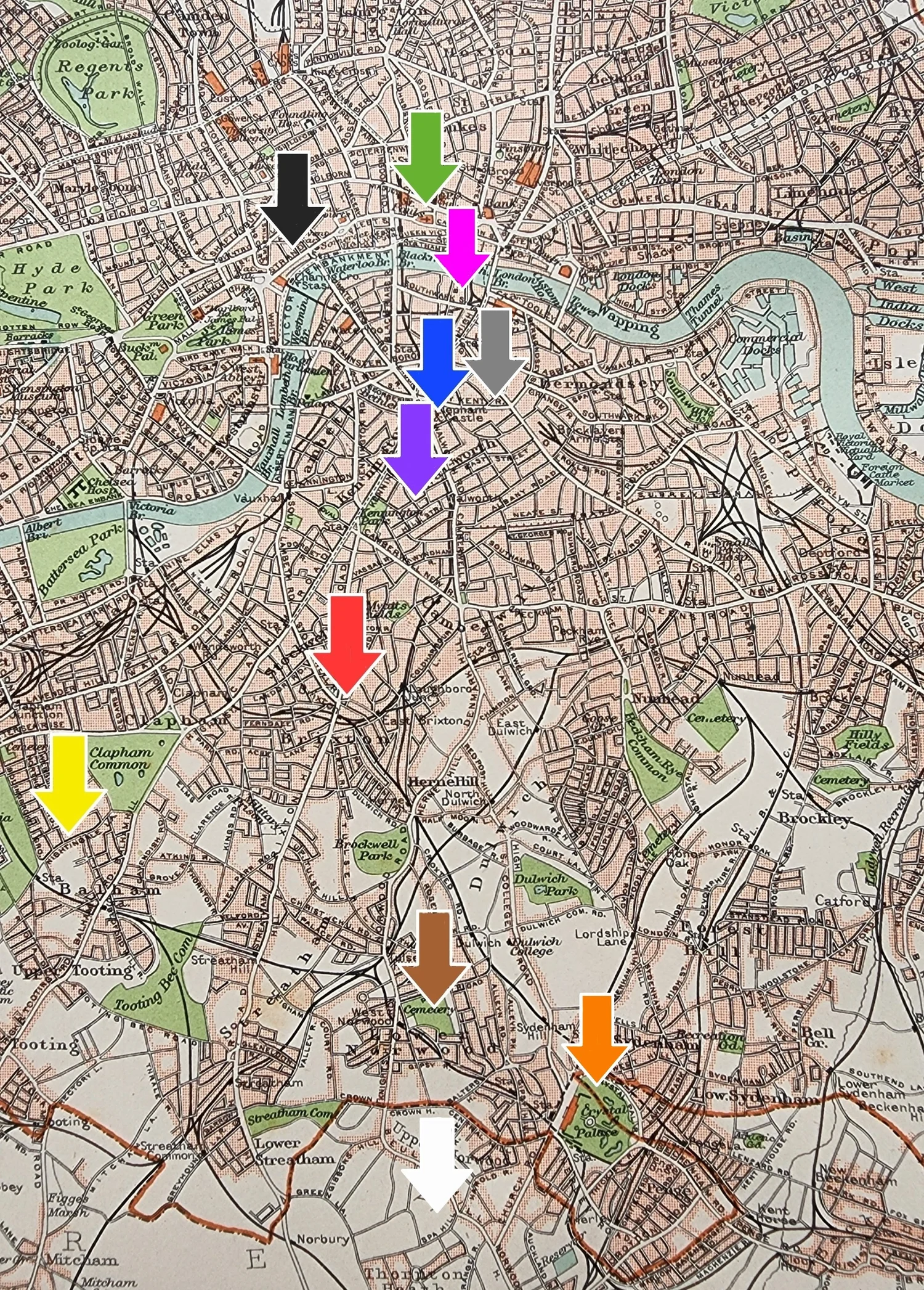 A London Map of Spurgeon’s Life — A Pilgrim's Coffer Theology