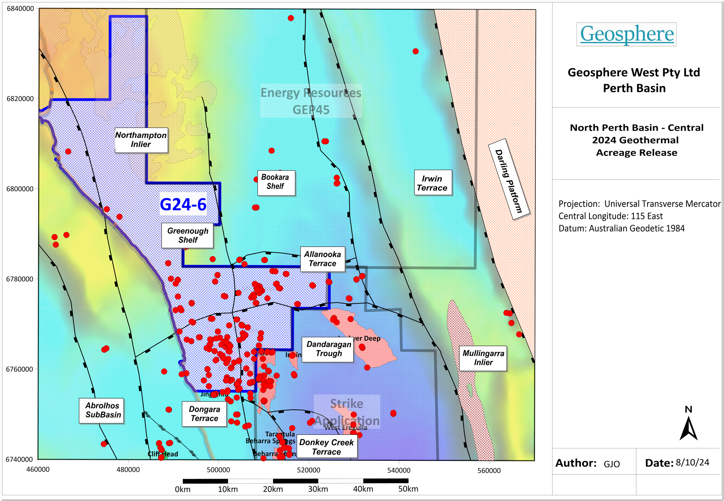 Perth Basin 2024 Geothermal Acerage Release — Geosphere