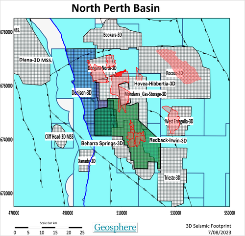 North Perth Basin - Complete digital petroleum well information — Geosphere