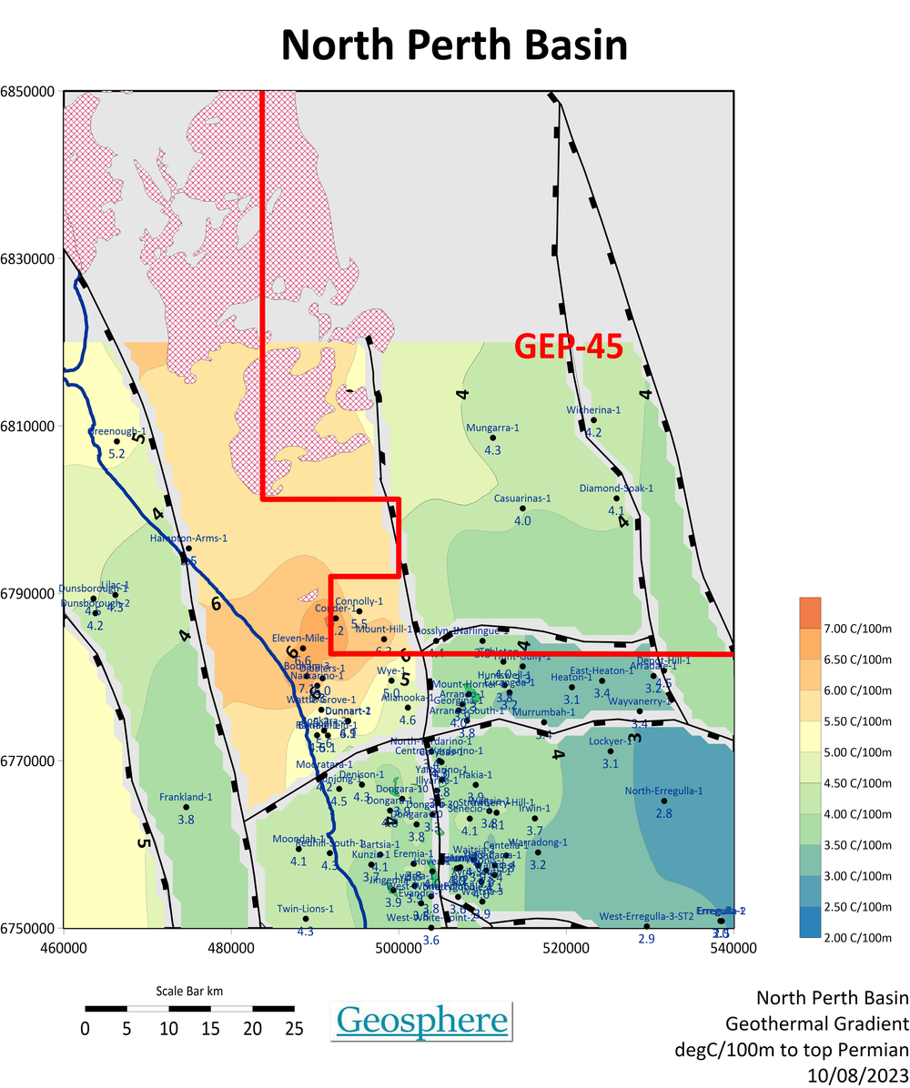 North Perth Basin 2022 Geothermal Acerage Release — Geosphere