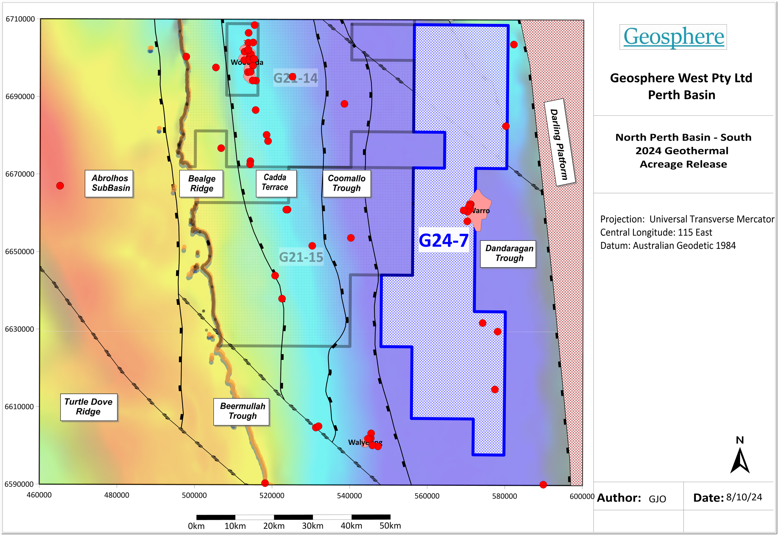 Perth Basin 2024 Geothermal Acerage Release — Geosphere