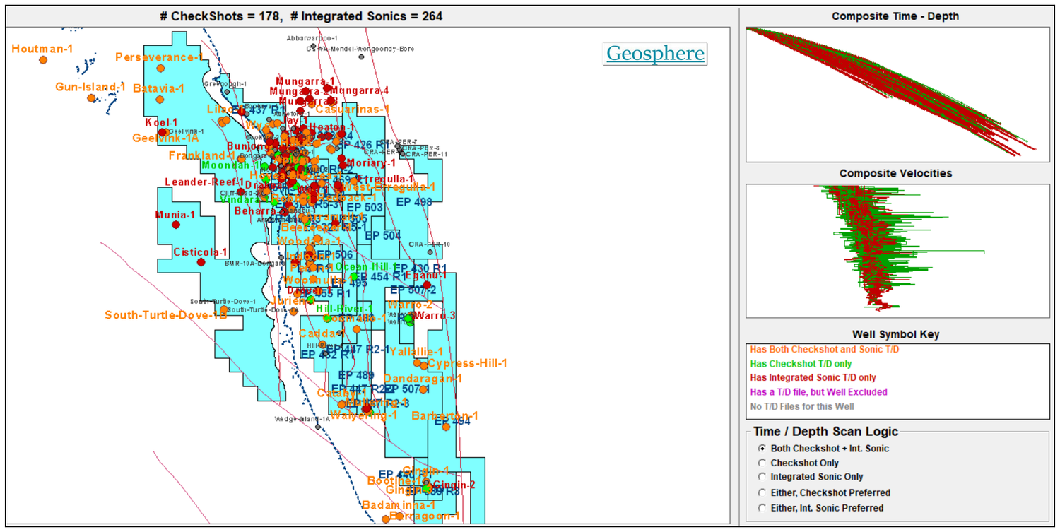 Portfolio of North Perth Basin well information — Geosphere
