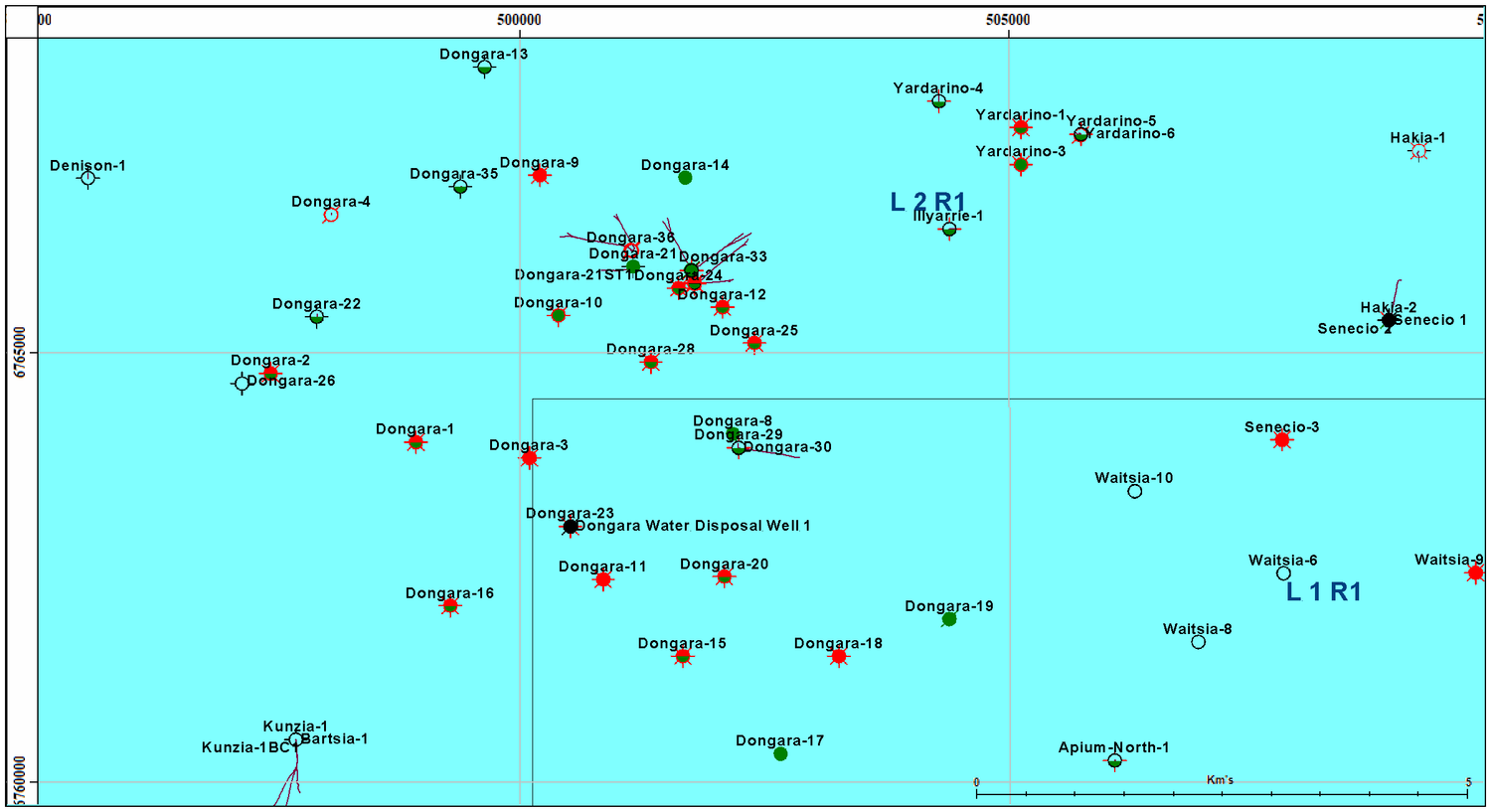 Perth Basin Dongara Field gas & oil fields — Geosphere