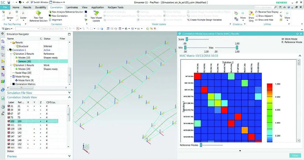 Simcenter 3D FE Model Correlation