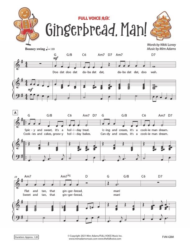 Gingerbread, Man! — The Braille Tones