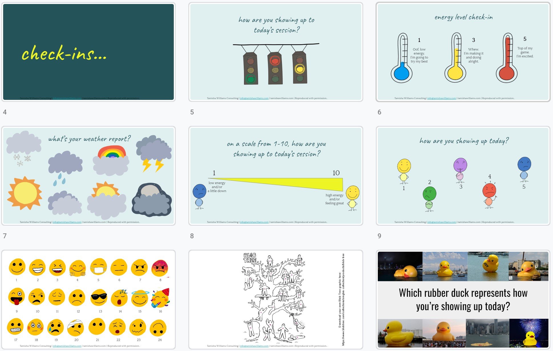 Emoji Check-in — Tamisha Williams