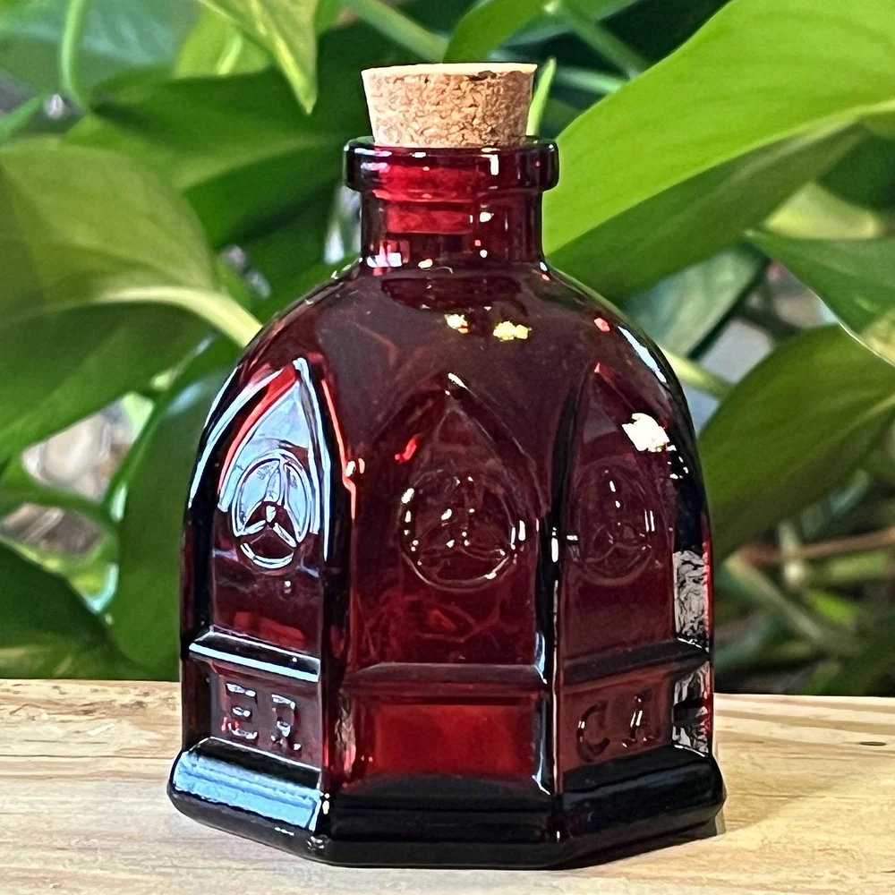 Red Cedar Candle Holders / Tabletop Altar with Triquetra Design — Green ...