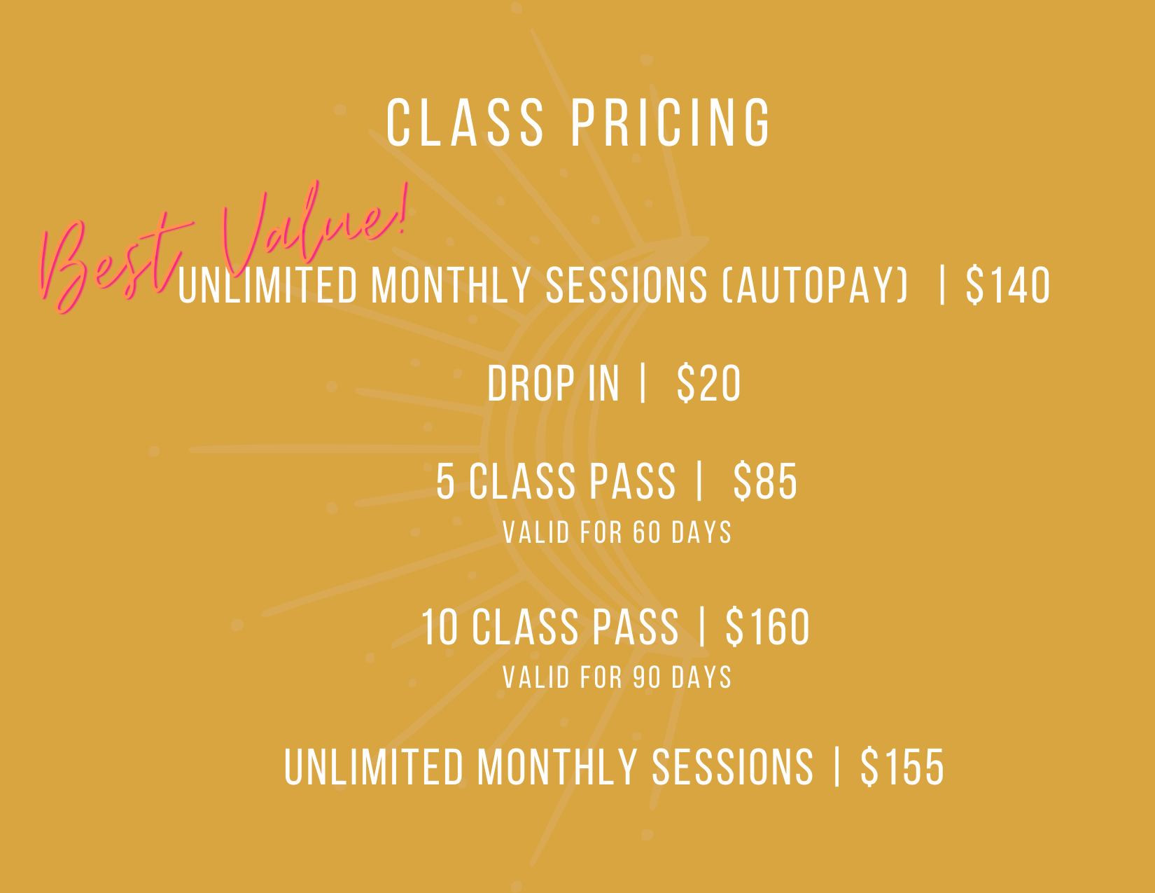 Schedule — Soul Shine Yoga & Boutique