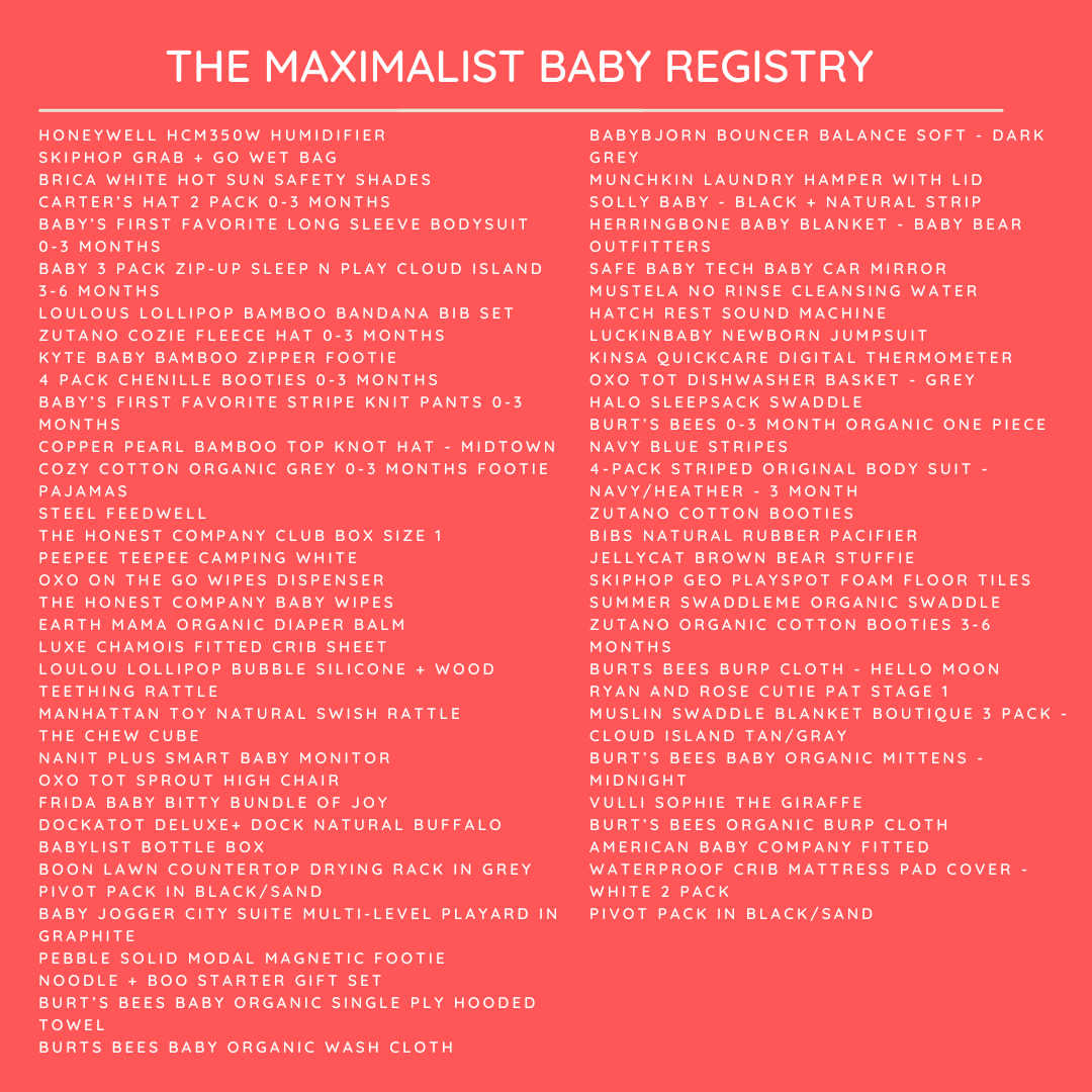 How to build a baby registry — What I Wish I Knew