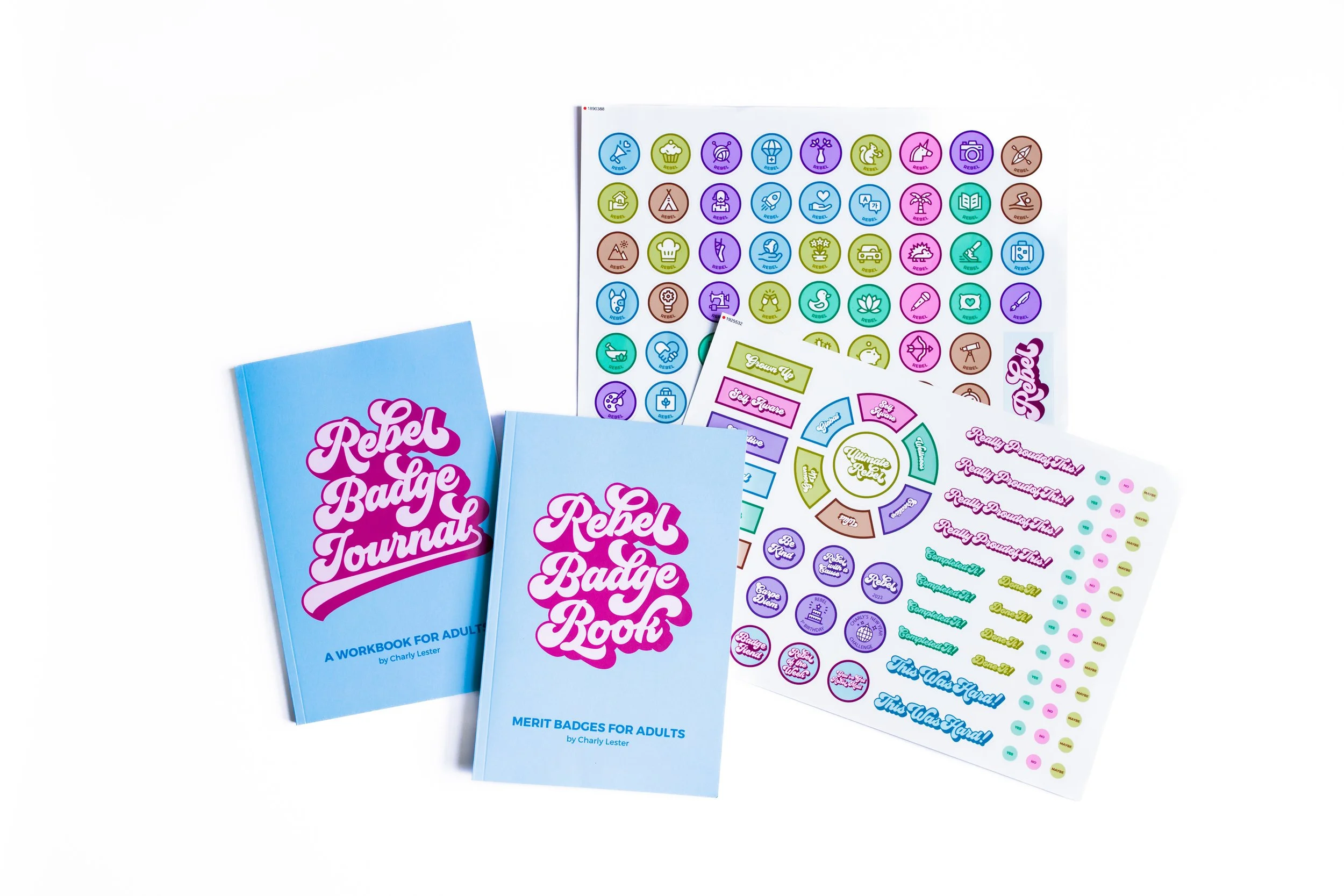 Rebel Badge Book & Journal Volume One with both sets of stickers ...