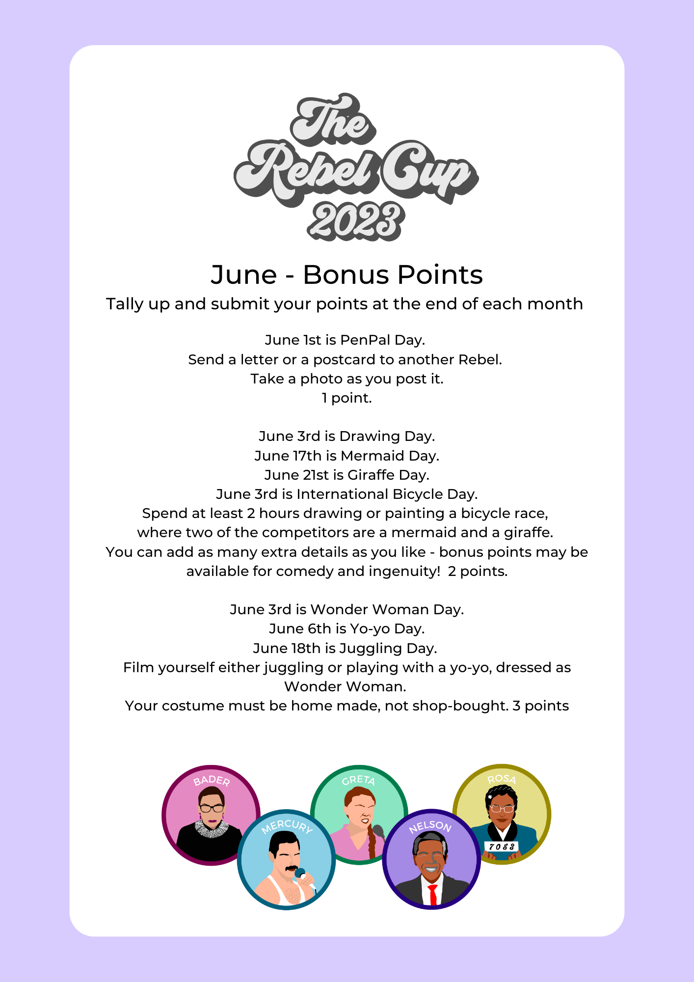 June Rebel Cup Points — Rebel Badge Store