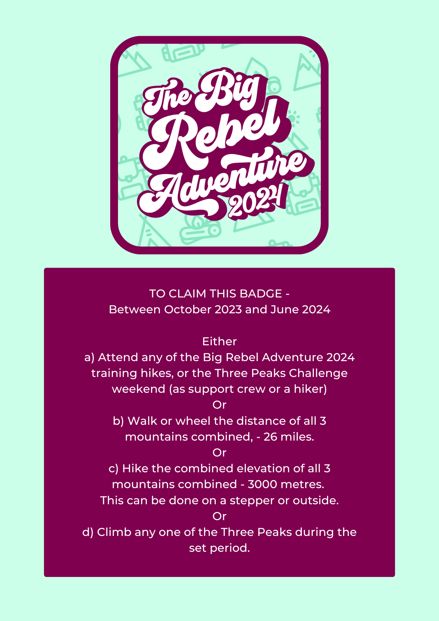 Big Rebel Adventure - Virtual Options — Rebel Badge Store