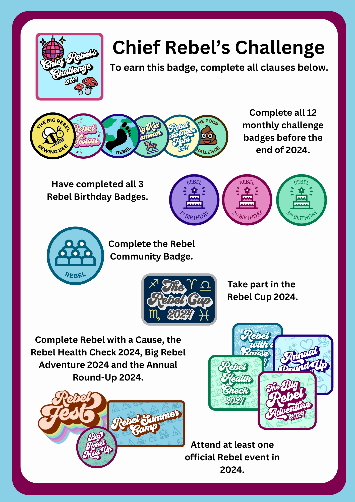 Chief Rebel’s Challenge 2023 — Rebel Badge Store