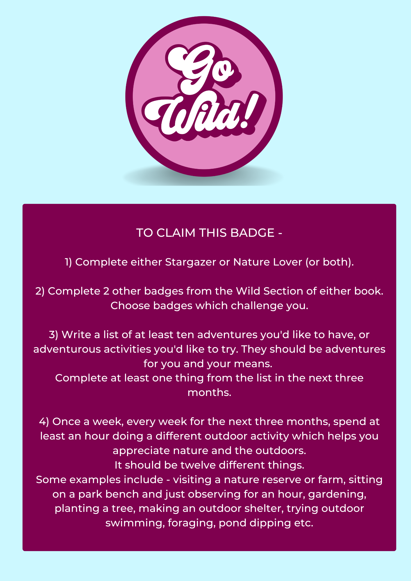 Q3 Quarterly Challenge - Go Wild! — Rebel Badge Store