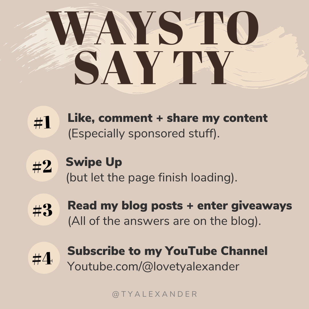 Ways To Say TY (aka Thank You) — TyAlexander