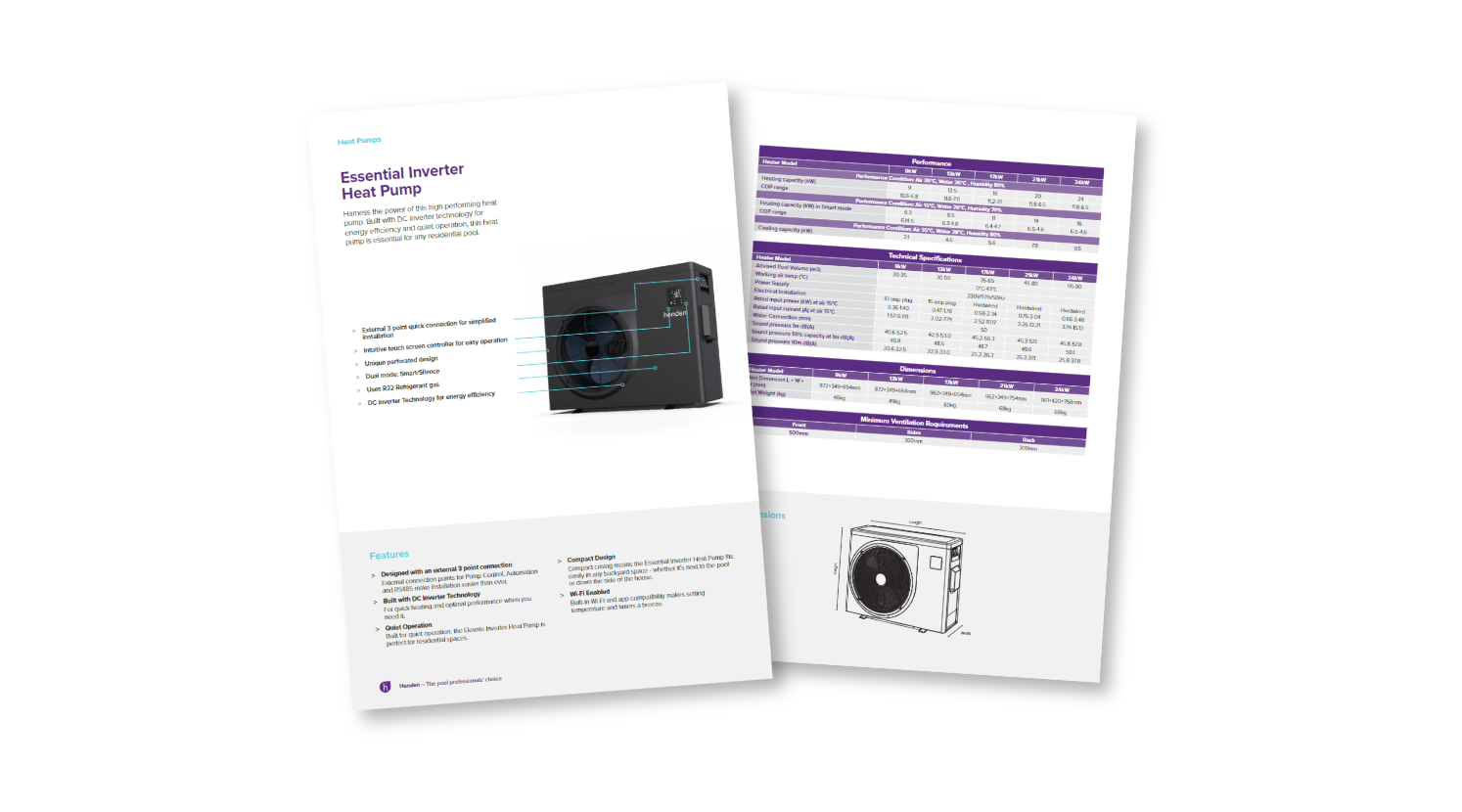 Spec Sheets — Henden