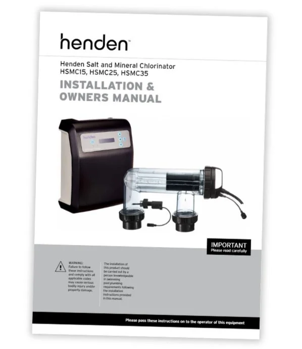 Henden Salt and Mineral Chlorinator 15 — Henden