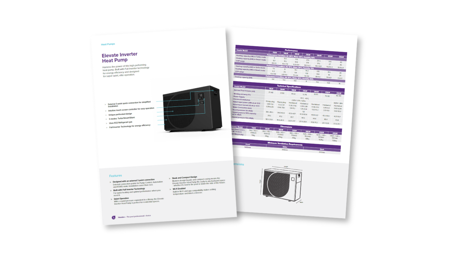 Spec Sheets — Henden