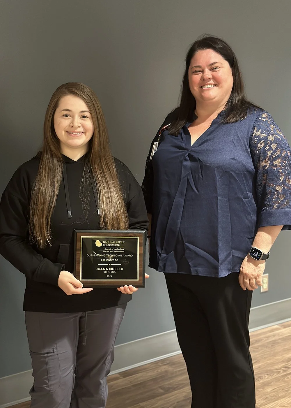Muller Honored As National Kidney Foundation Outstanding Technician ...