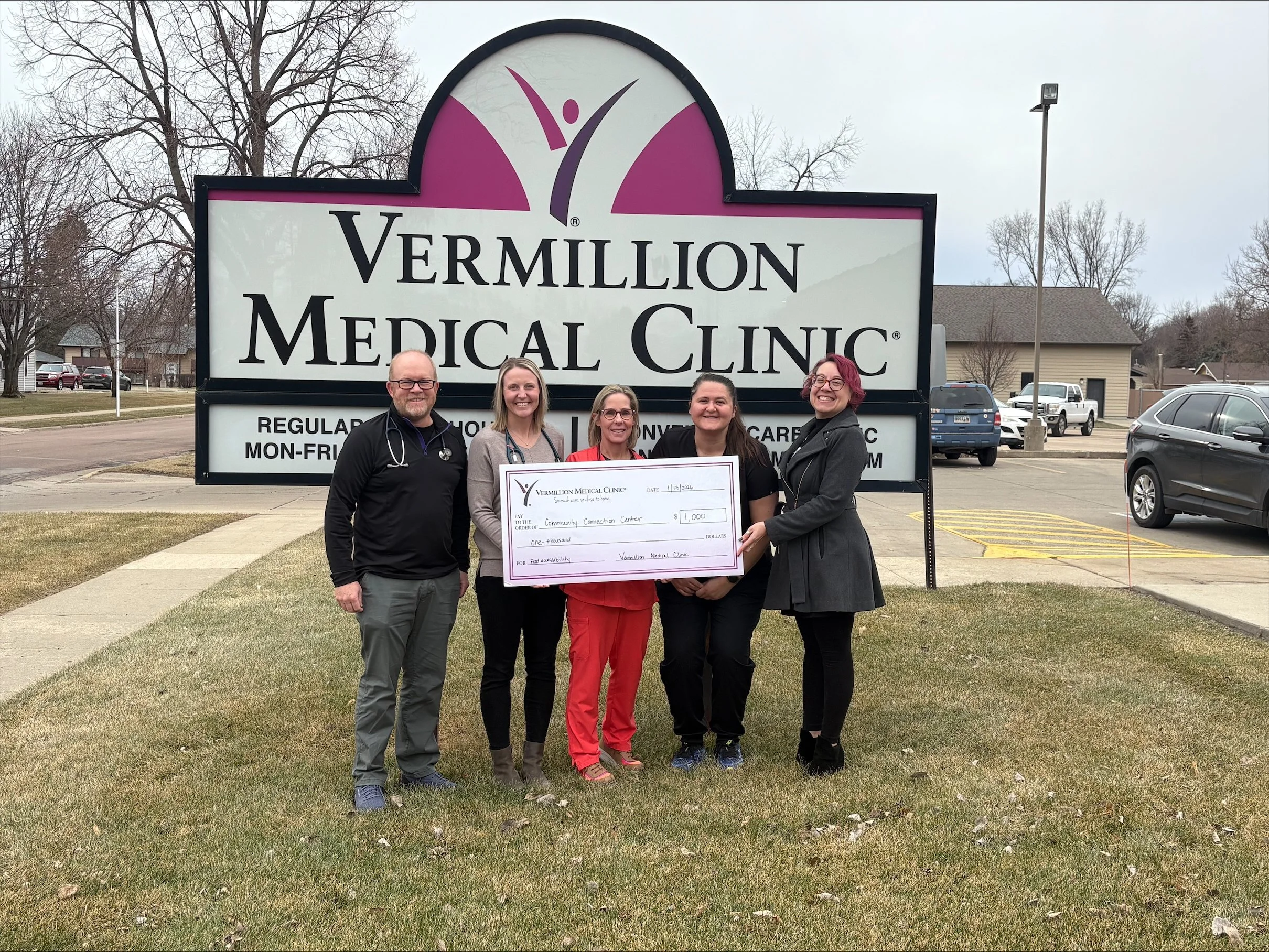 Vermillion Medical Clinic Donates to Local Community Connection Center ...