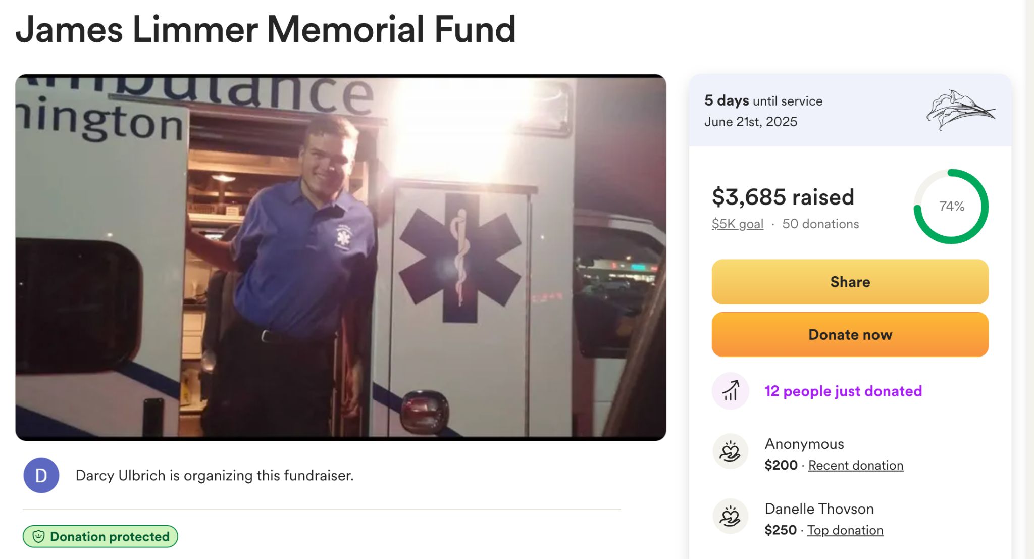 Worthington Ambulance Grieves Loss of Emergency Medical Technician ...