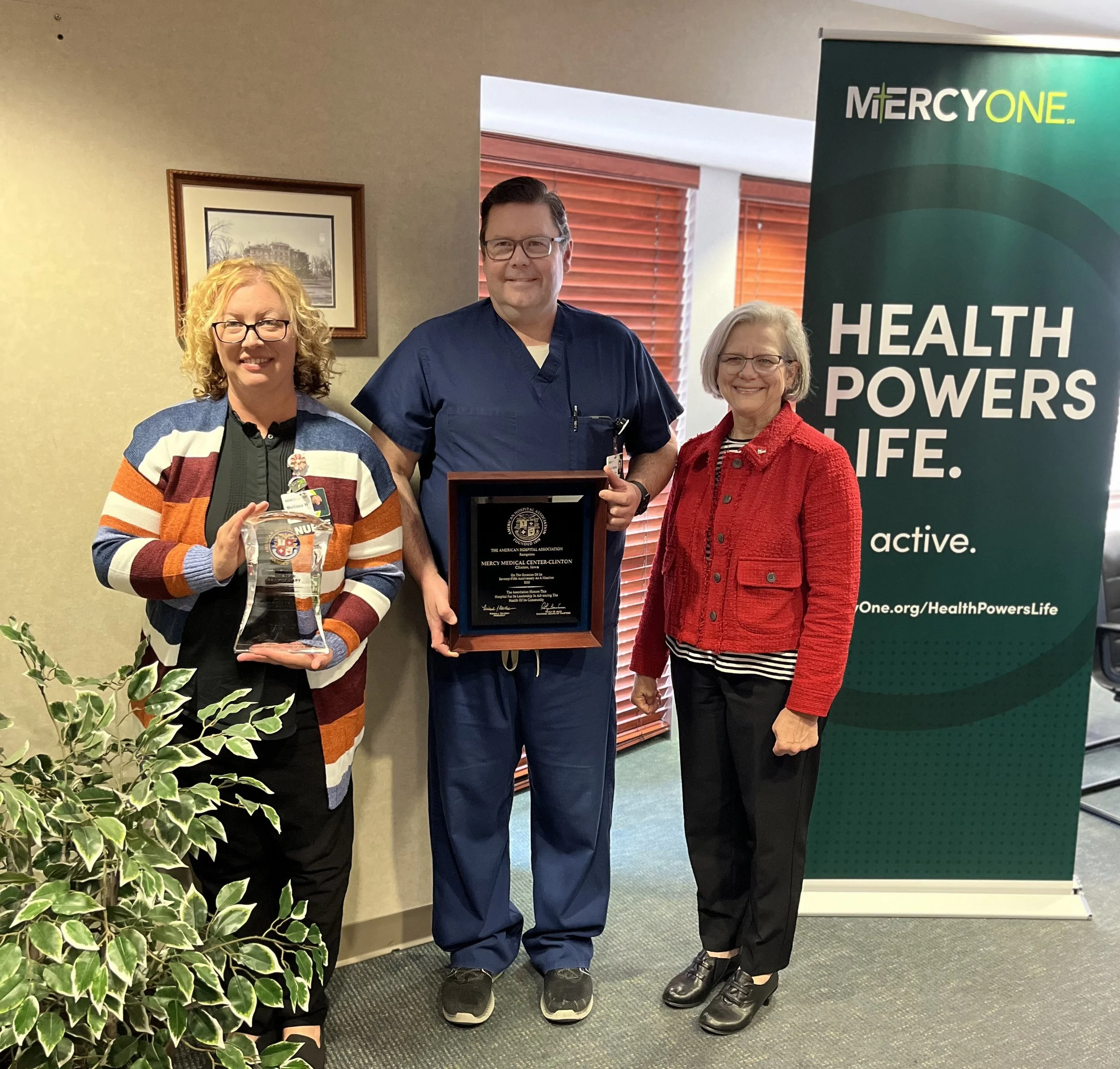 MercyOne Clinton Medical Center Honored for 100 Years of Affiliation ...