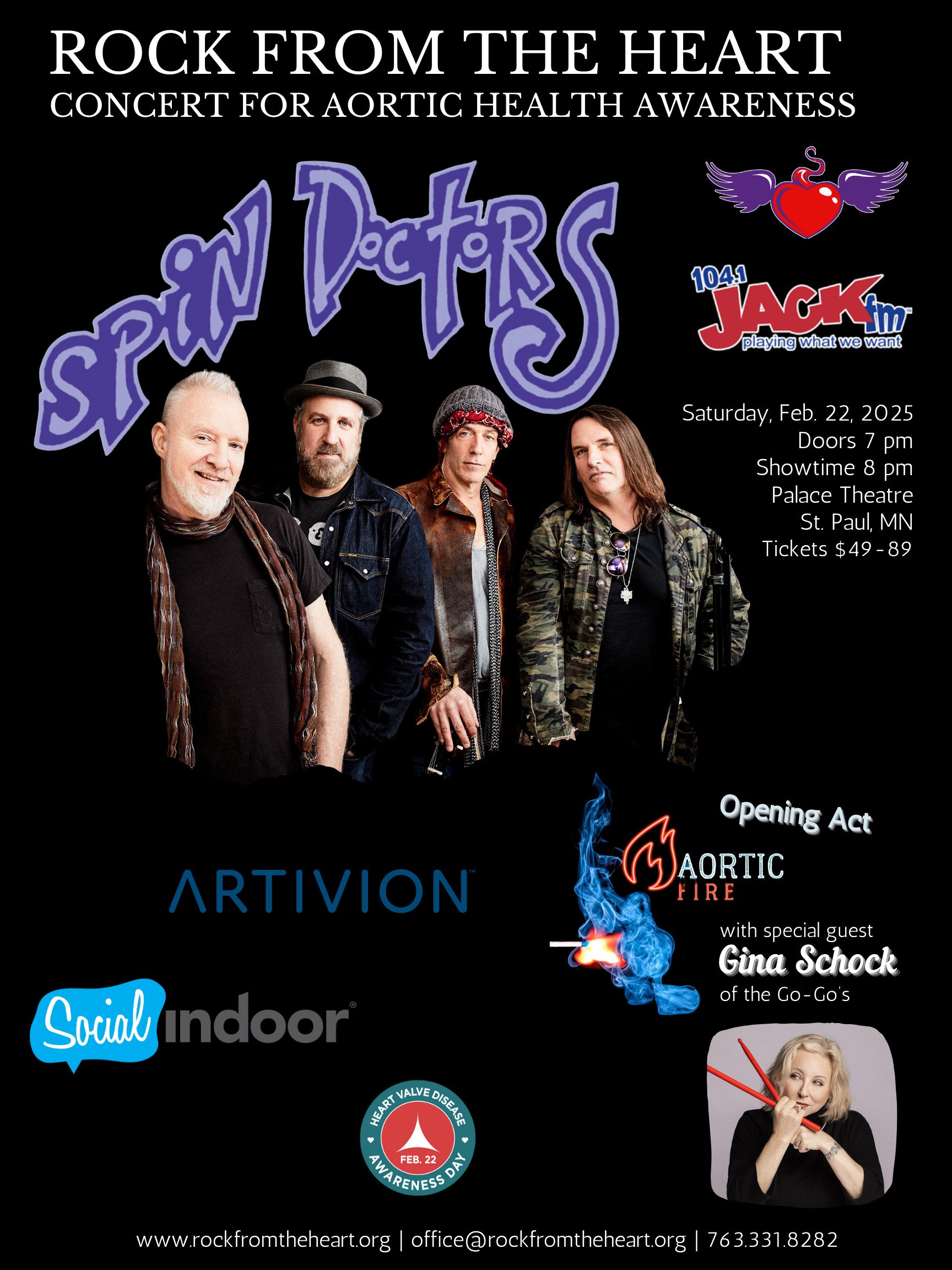 Rock from the Heart: Spin Doctors and Aortic Fire Unite for Aortic ...