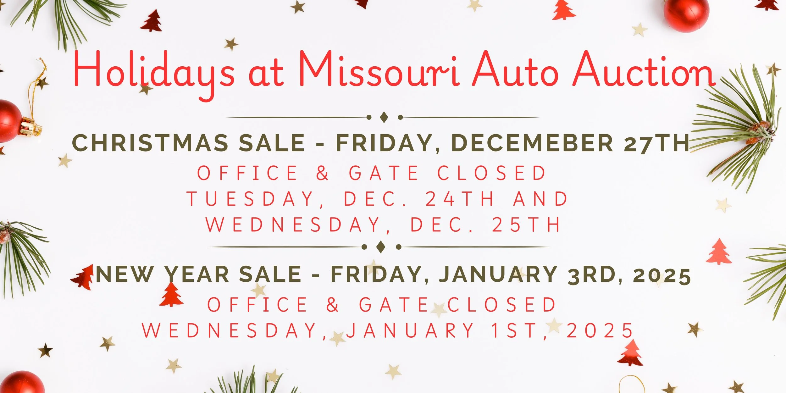 Upcoming Auctions — Missouri Auto Auction