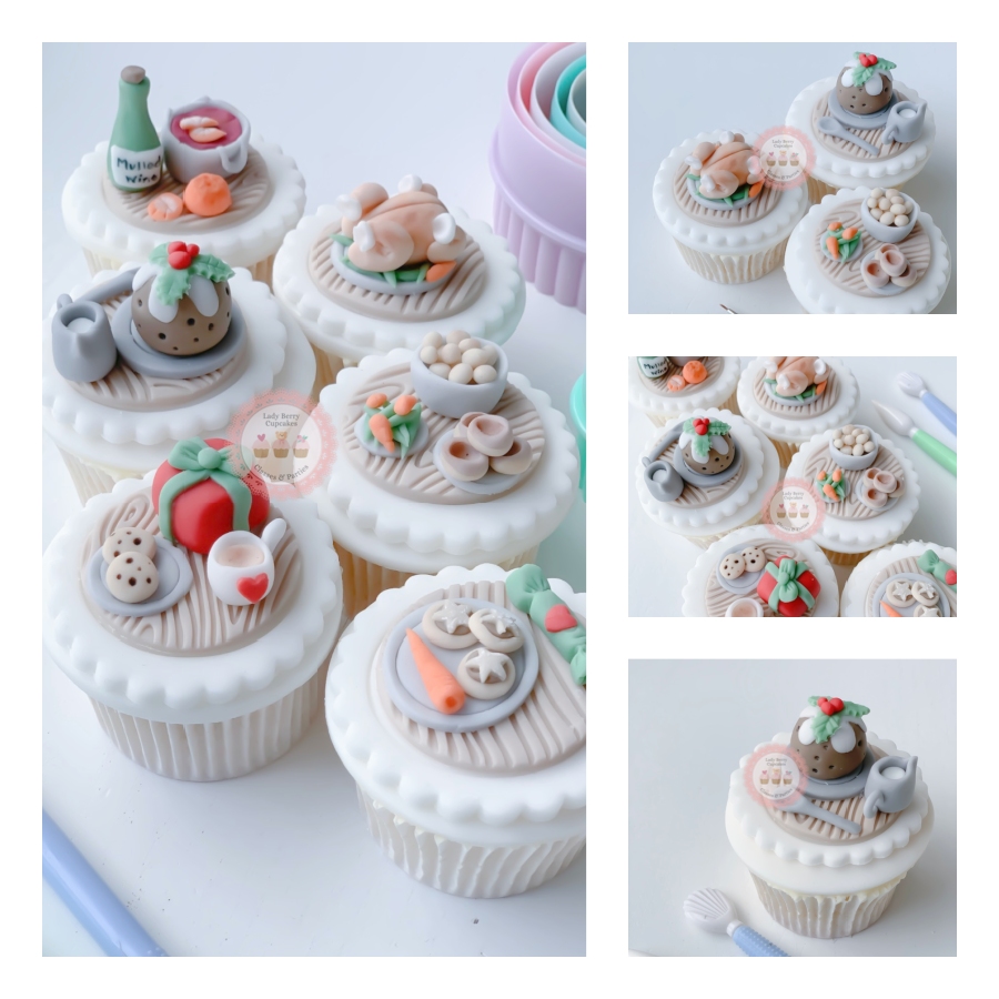Christmas dinner Cupcake Decorating Class | Lady Berry Cupcakes