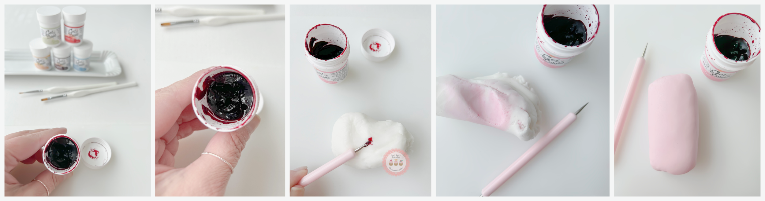 How to colour fondant | Lady Berry Cupcakes