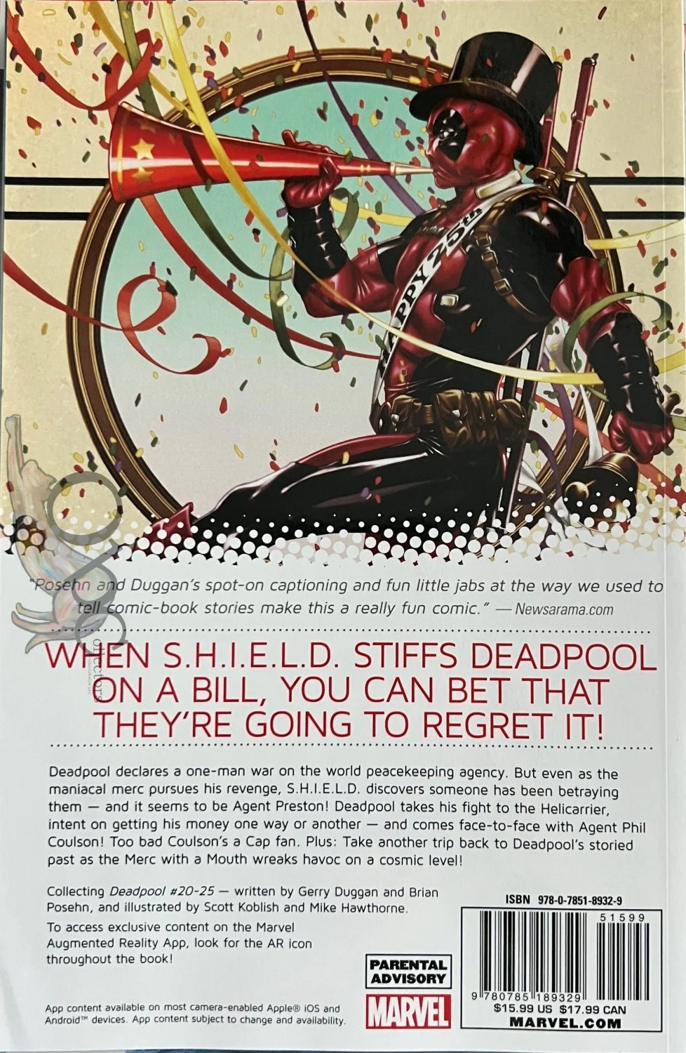 Deadpool Volume 6: Original Sin Trade Paperback — ObCollectors: Books ...