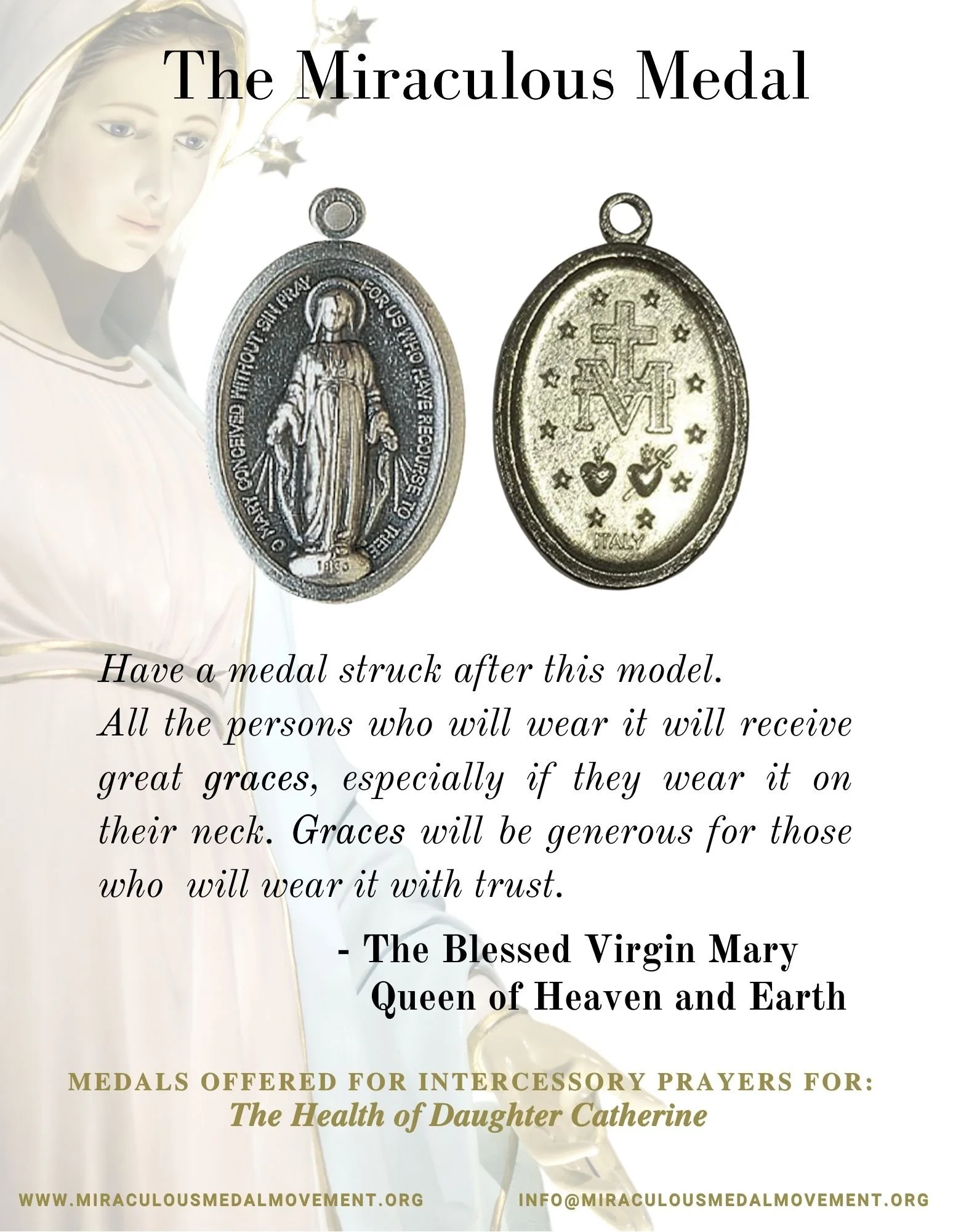 Distribution Kit — Miraculous Medal Movement