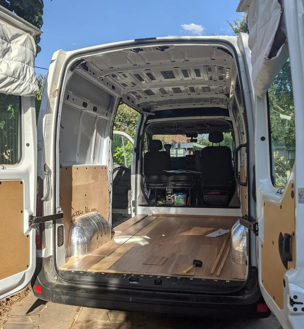 The Best Floor In A Van: Hybrid Flooring — Attie The Van