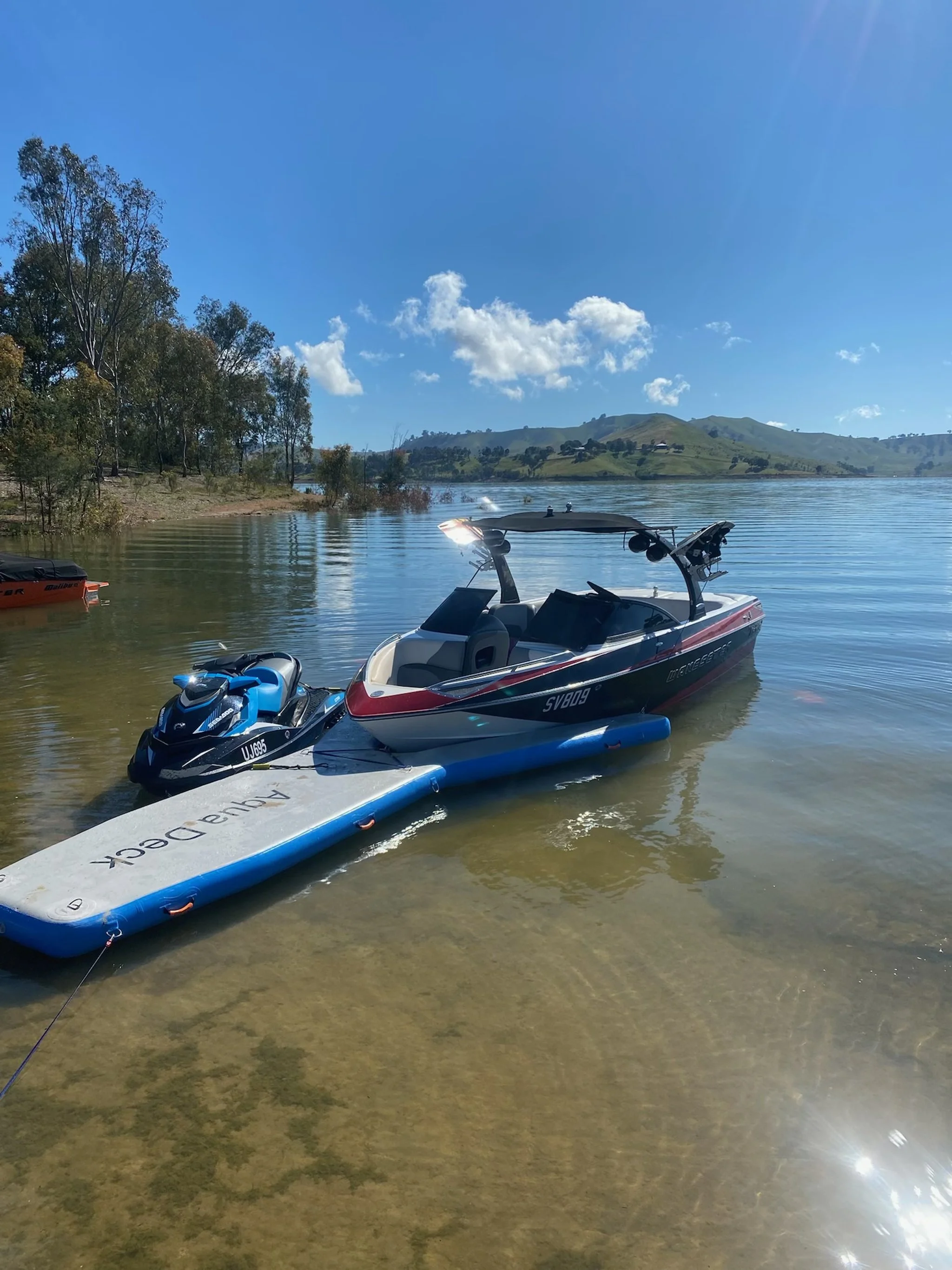 Inflatable Y Pontoon — AquaDeck
