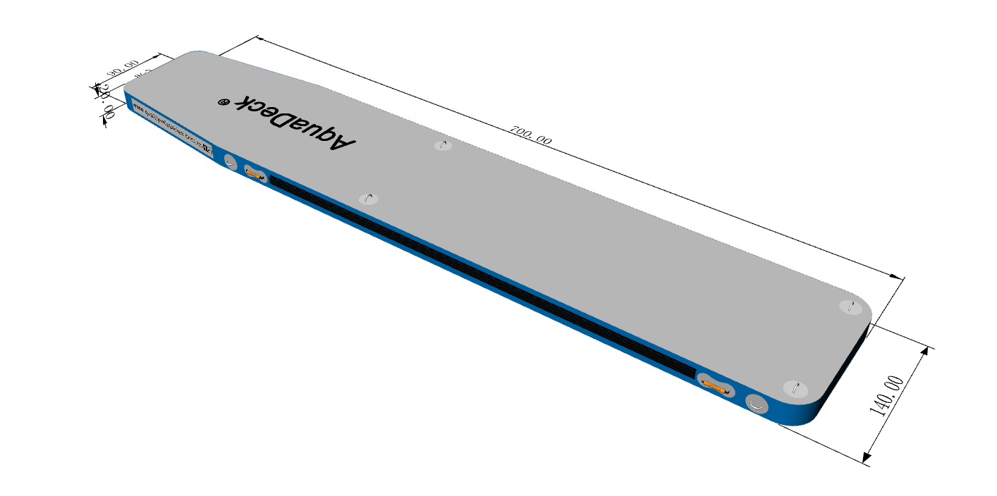 inflatable straight boat dock — AquaDeck