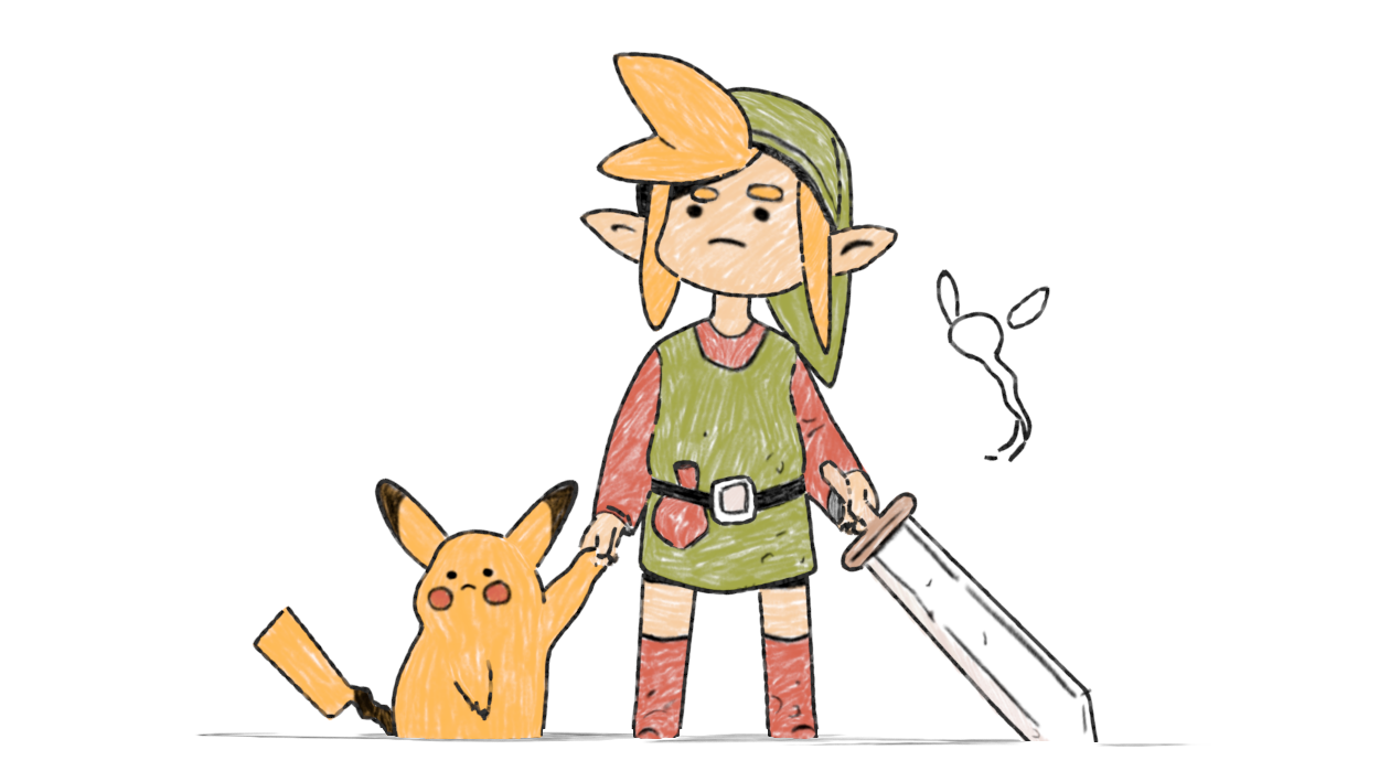 Link and Pikachu — Vertex Arcade