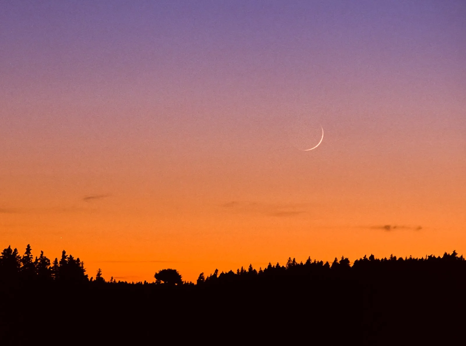 Thin Crescent Moon — Jeff Schneiderman Photography