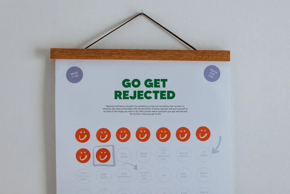 Rejection Sticker Chart — Liz Mosley Design