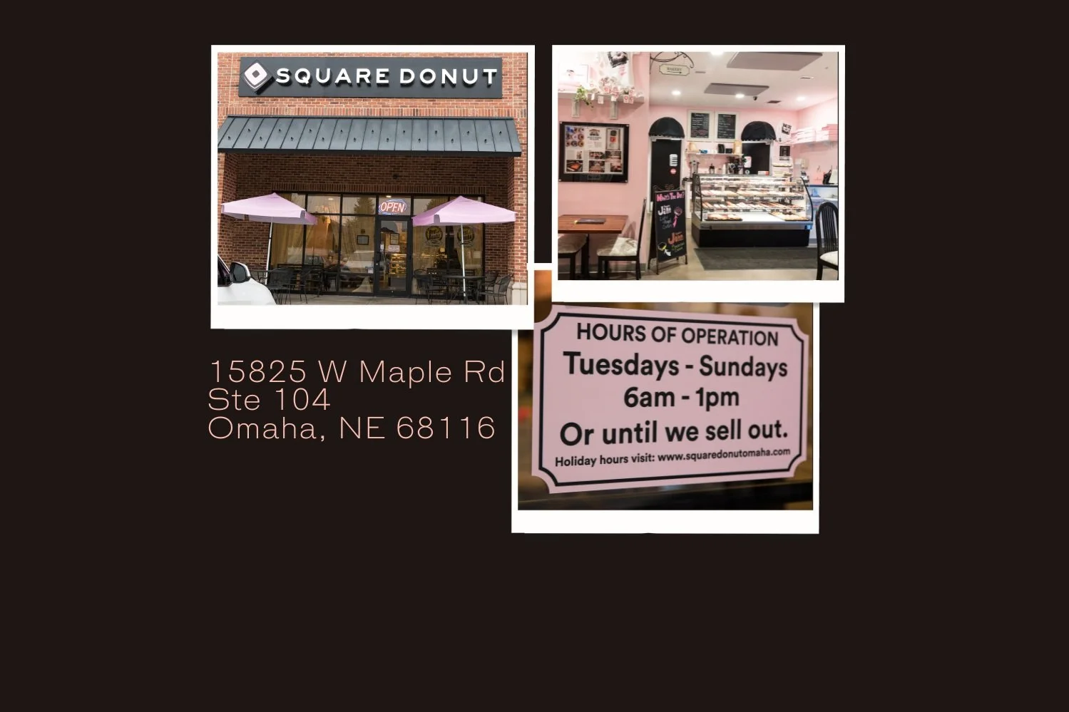 Location — Square Donut | Omaha | Artisan Donuts | Home of the DOM