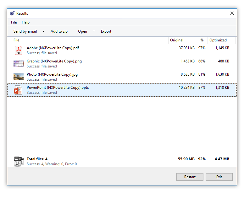 NXPowerLite Desktop - File Compressor Software