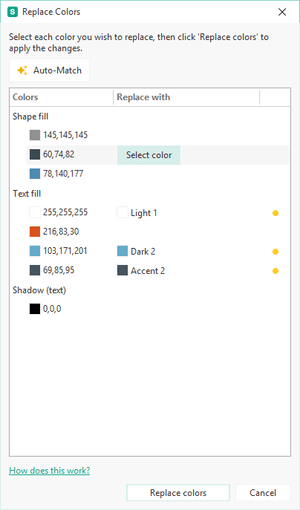 How to find and replace colors in PowerPoint