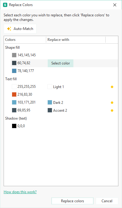 How to find and replace colors in PowerPoint