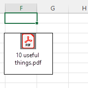 How to find embedded objects in Excel